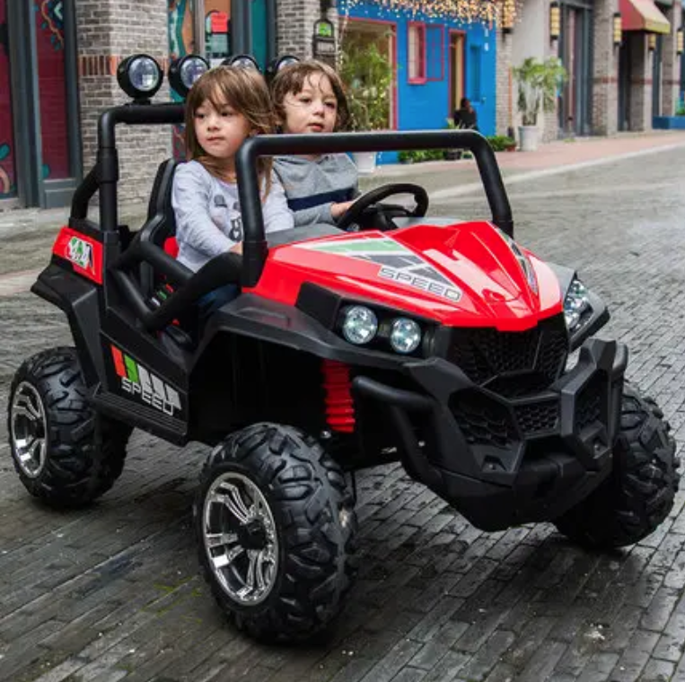 Trail Blazer 24 Volt Remote Control Ride On 2 Seat Side x Side UTV Rev ...