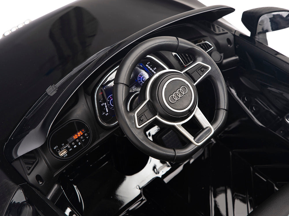 Audi R8 Ride On Race Car with Remote, Leather Seat and Rubber Tires ...